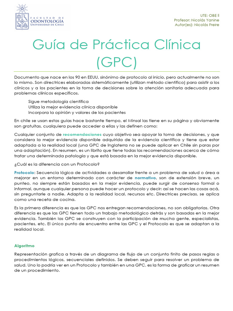 07 Guia de Practica Clinica | PDF | Diagnostico medico | Toma de decisiones