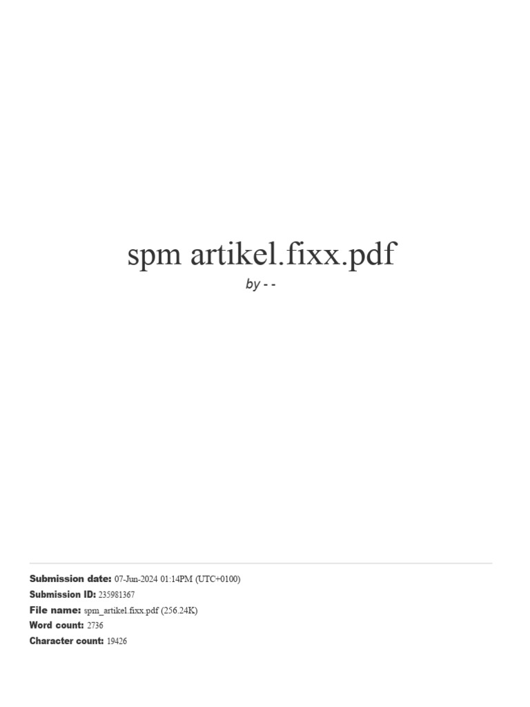 SPM Artikel - Fixx12 | PDF | Computing