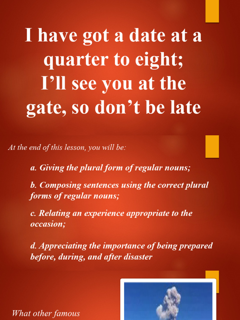 Plural Nouns & Volcano Safety Lesson | PDF | Linguistics | Languages