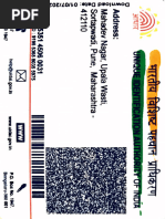 Pancard Back Side | PDF