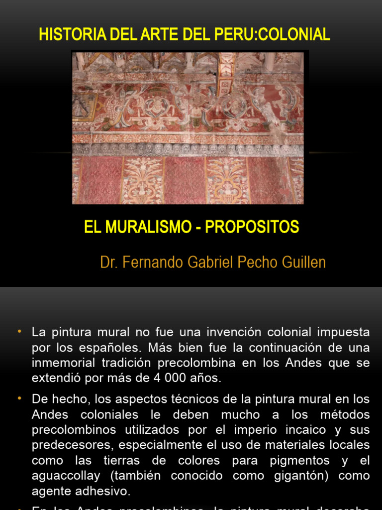 Muralismo Colonial en el Perú: Historia y Propósitos | PDF | Era ...