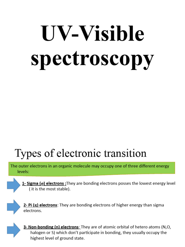 UV-Visible Spectros | PDF | Ultraviolet–Visible Spectroscopy | Absorbance