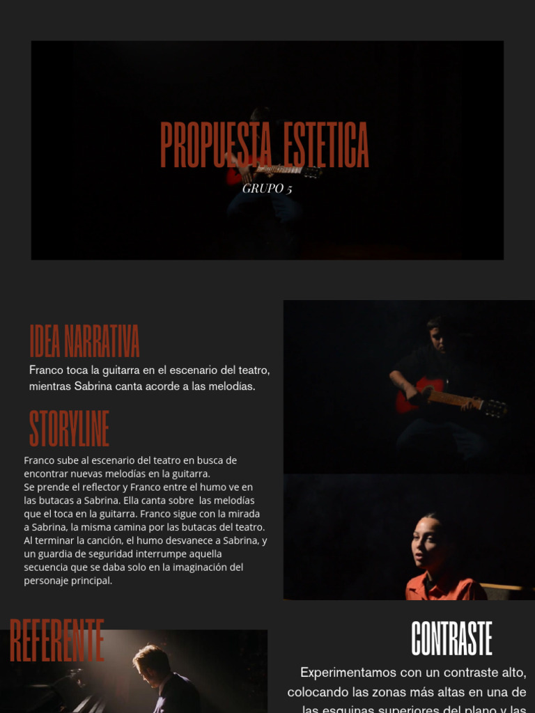 PROPUESTA ESTÉTICA - Grupo 5 | PDF | Tecnología digital | Fotografía digital