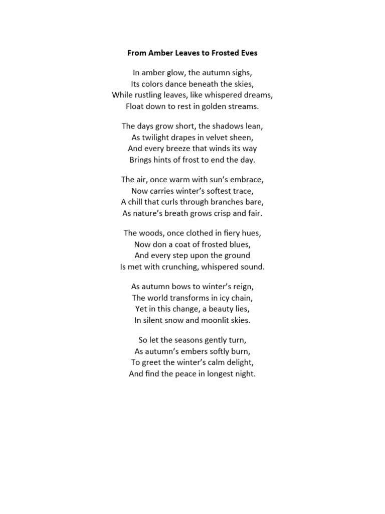 Seasons | PDF | Poetry