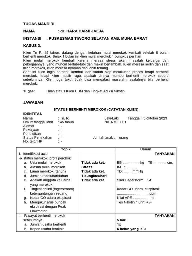 TUGAS 3 Dr. Hara Harji Jaeja | PDF