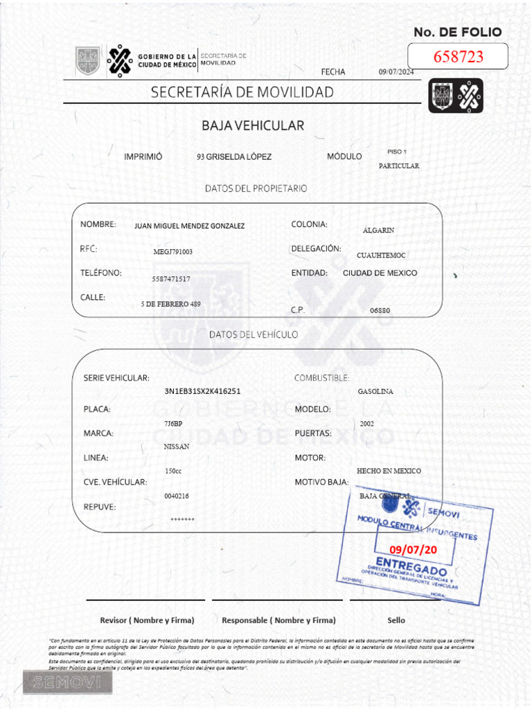 Baja CDMX Italika 2019 | PDF