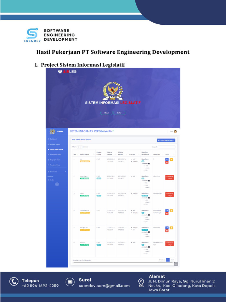 Hasil Pekerjaan PT Soendev | PDF | Technology & Engineering