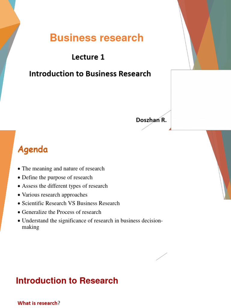 Introduction To Business Research | PDF | Product (Business ...