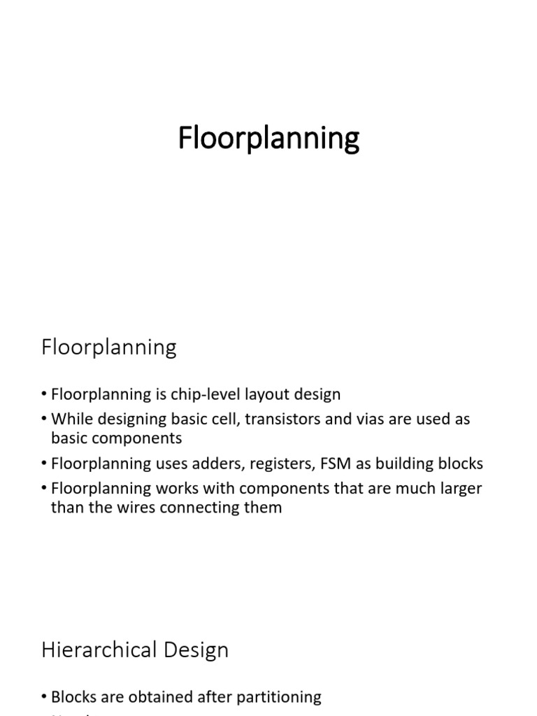 Chapter 4 DSD Floorplanning VLSI - E | PDF | Electronic Engineering | Electrical Engineering