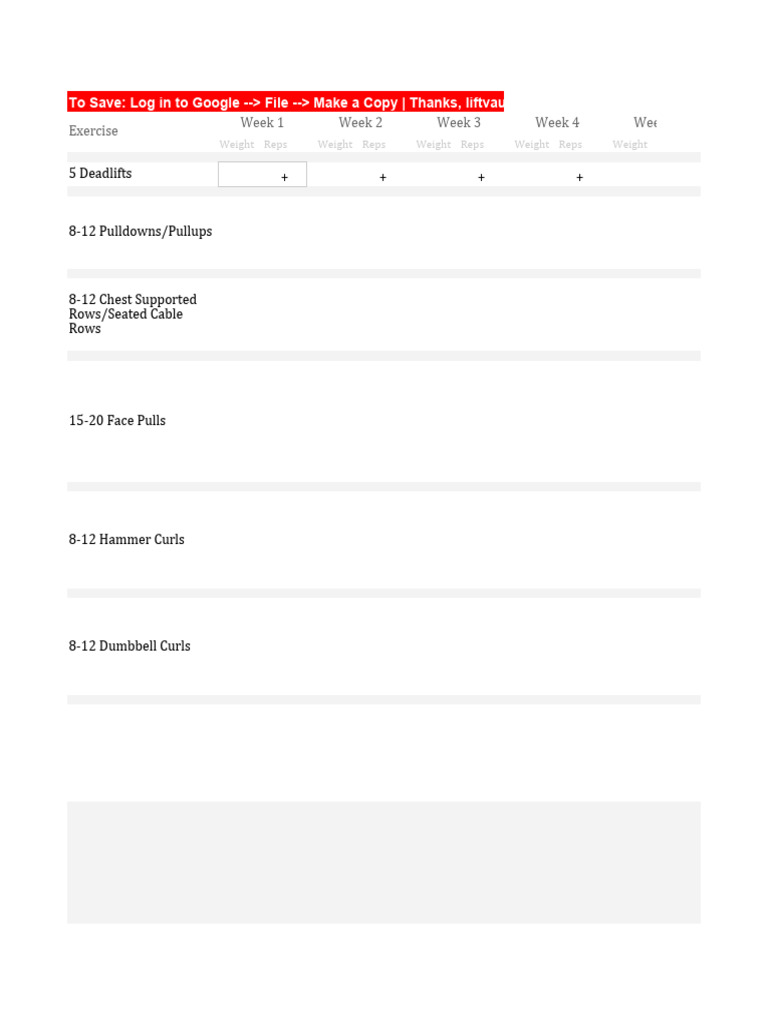 Metallicadpa PPL Template | PDF | Physical Fitness | Strength Training