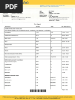 Blood Test Report | PDF | Medical Specialties | Clinical Medicine