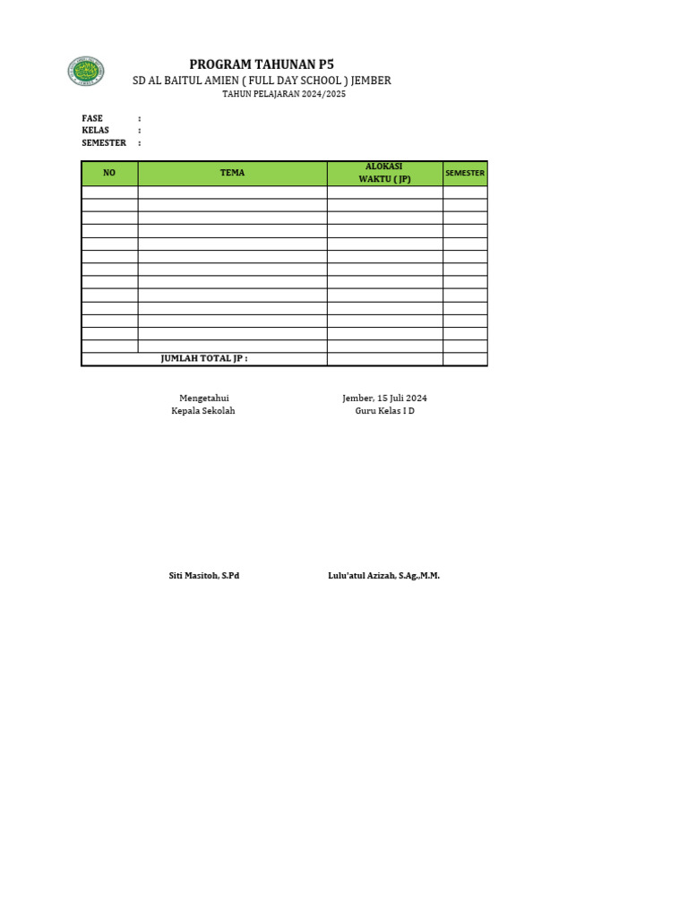 PROTA, PROSEM p5 | PDF