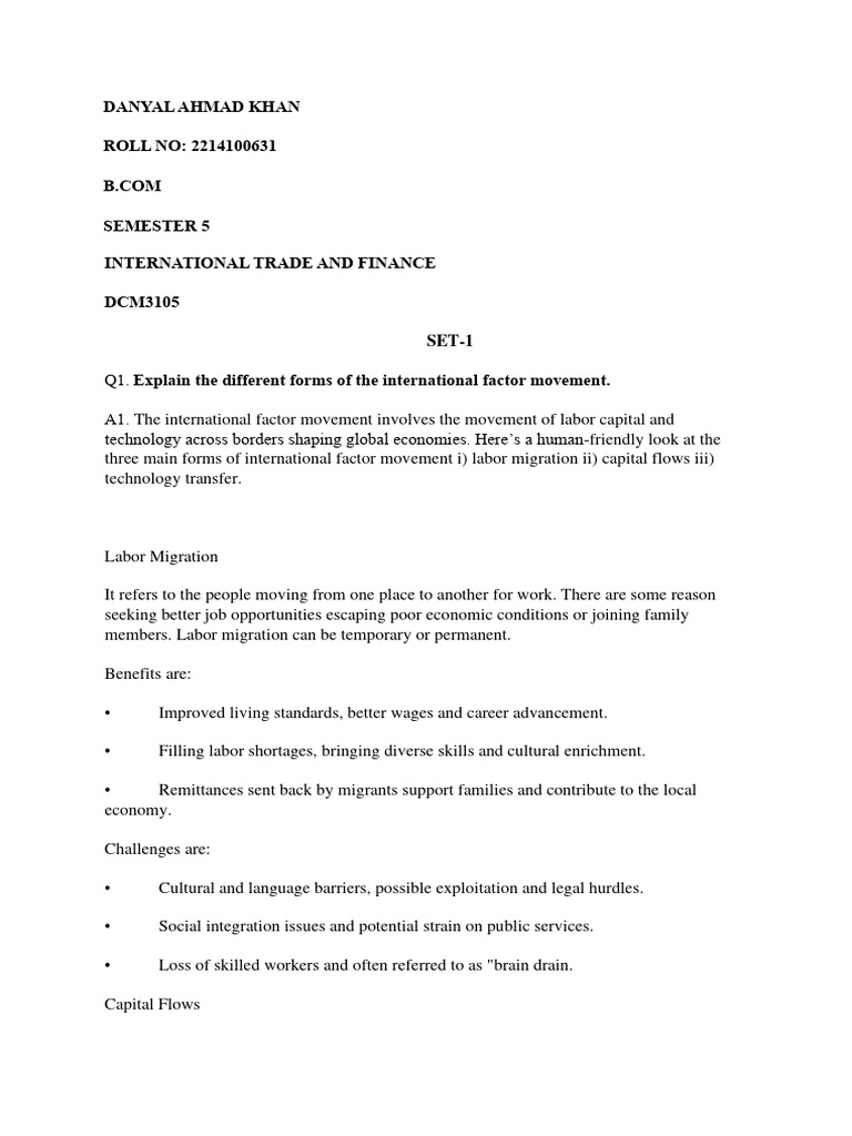 International Trade and Finance Overview | PDF | Aids | Investing