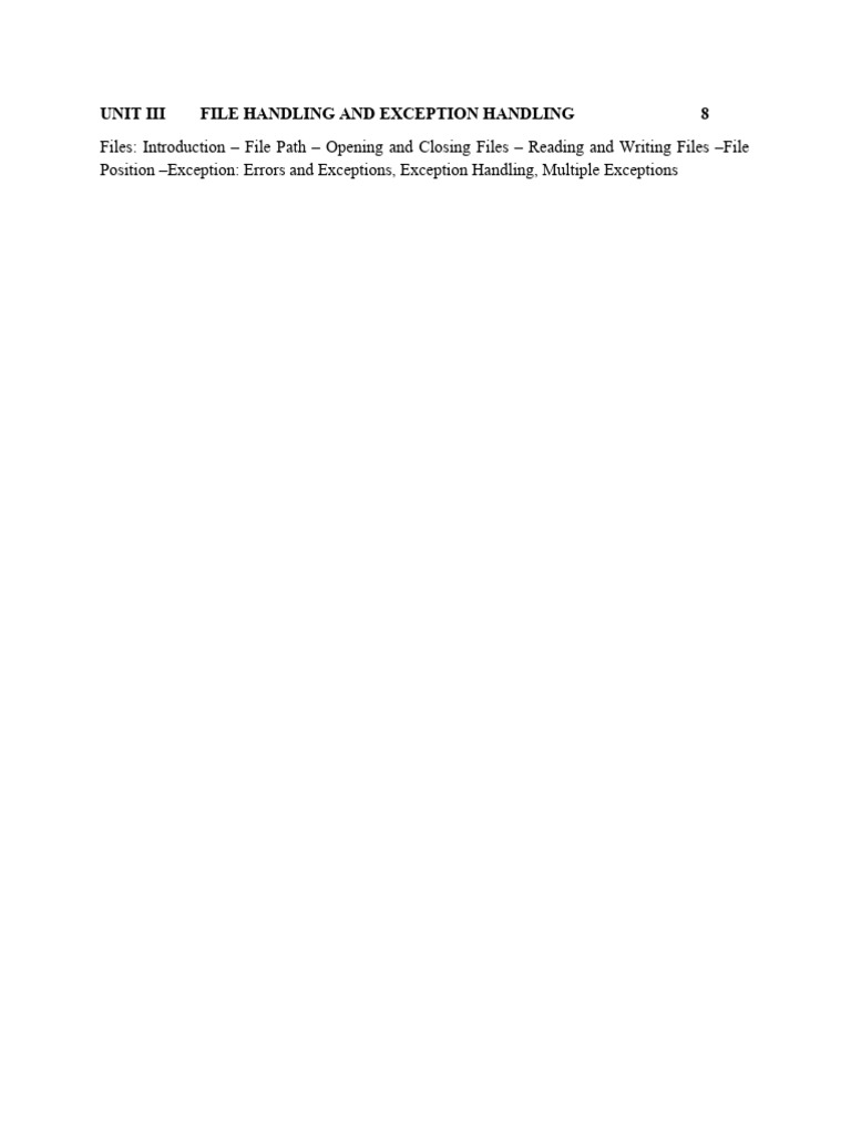 MC4103 Python Programming - Unit-Iii | PDF | Parameter (Computer ... MC4103 Python Programming - Unit-Iii | PDF | Parameter (Computer ...