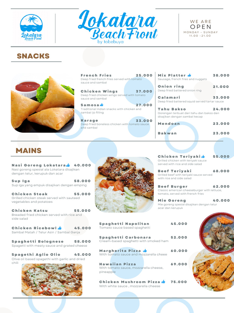 Diverse Menu for Food Lovers | PDF | Drink | Sauce