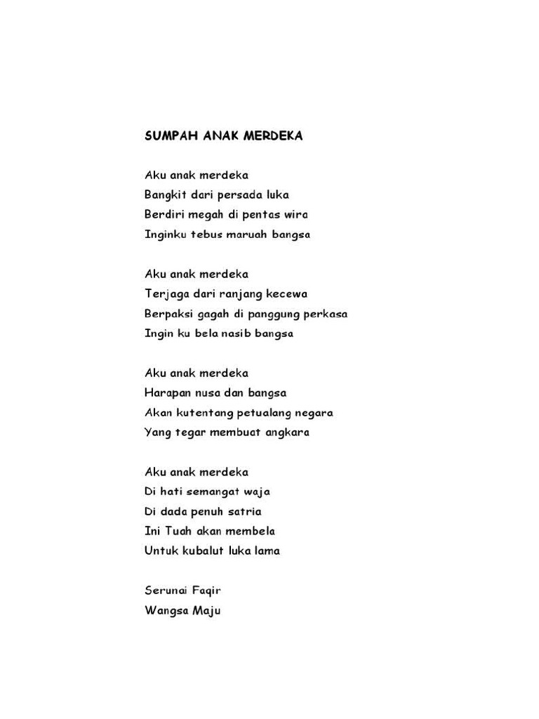 Sajak Patriotik | PDF