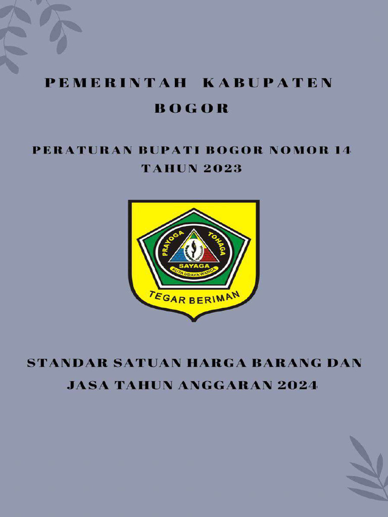 Perbup SSH Tahun 2024 | PDF