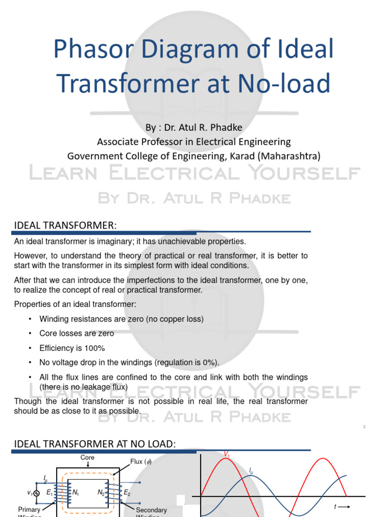 Ideal Transformer Pdf Transformer Metrology