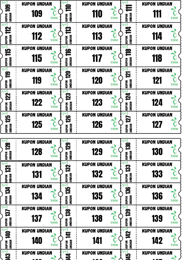 Kupón Undian List and Details | PDF