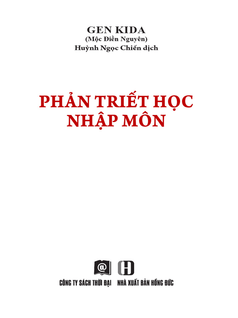 Phan Triet Hoc Nhap Mon | PDF