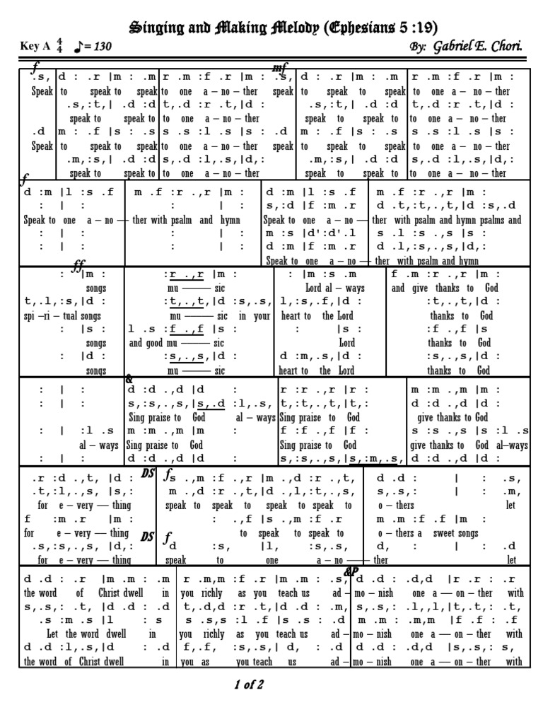 Singing and Making Melody Sheet Music | PDF | Ketuvim | Religious Music