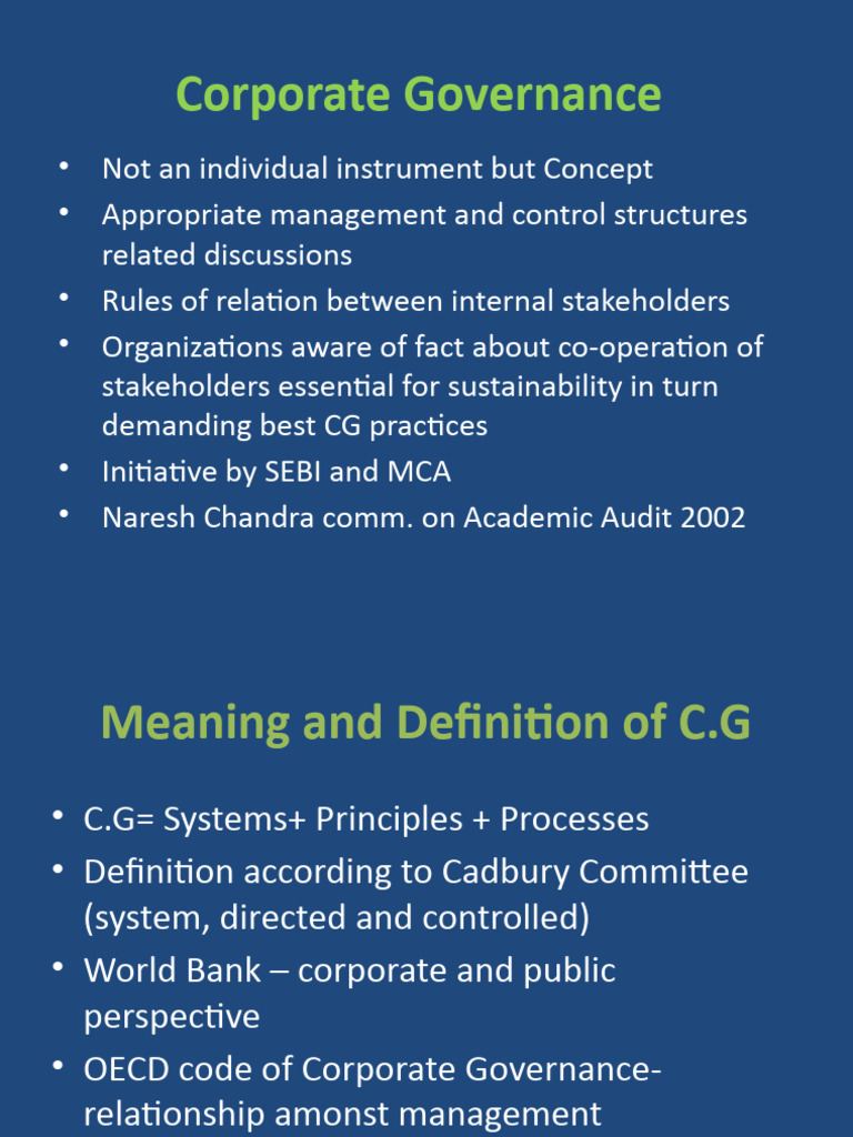 MFS-Unit IV | PDF | Corporate Governance | Governance