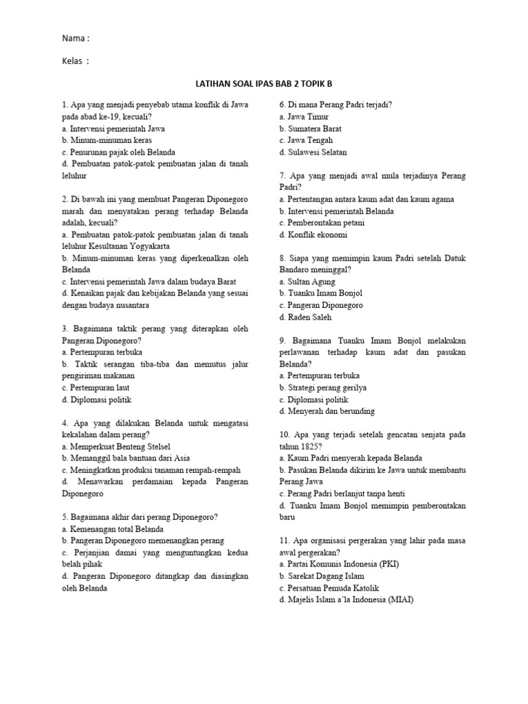 Soal Ipas Topik B | PDF