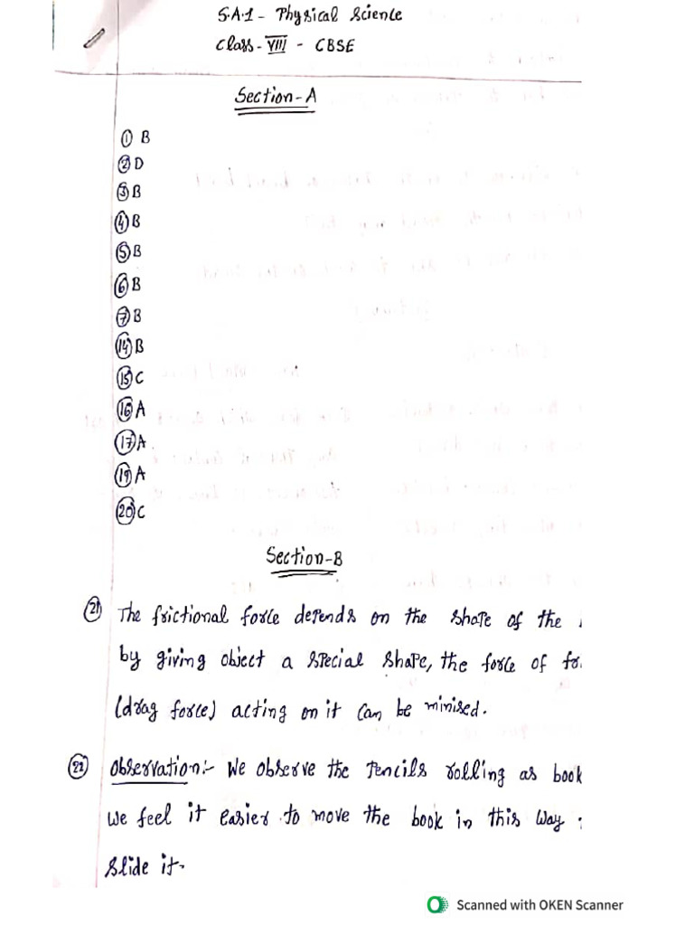 8th PS Term-1 Keysheet | PDF