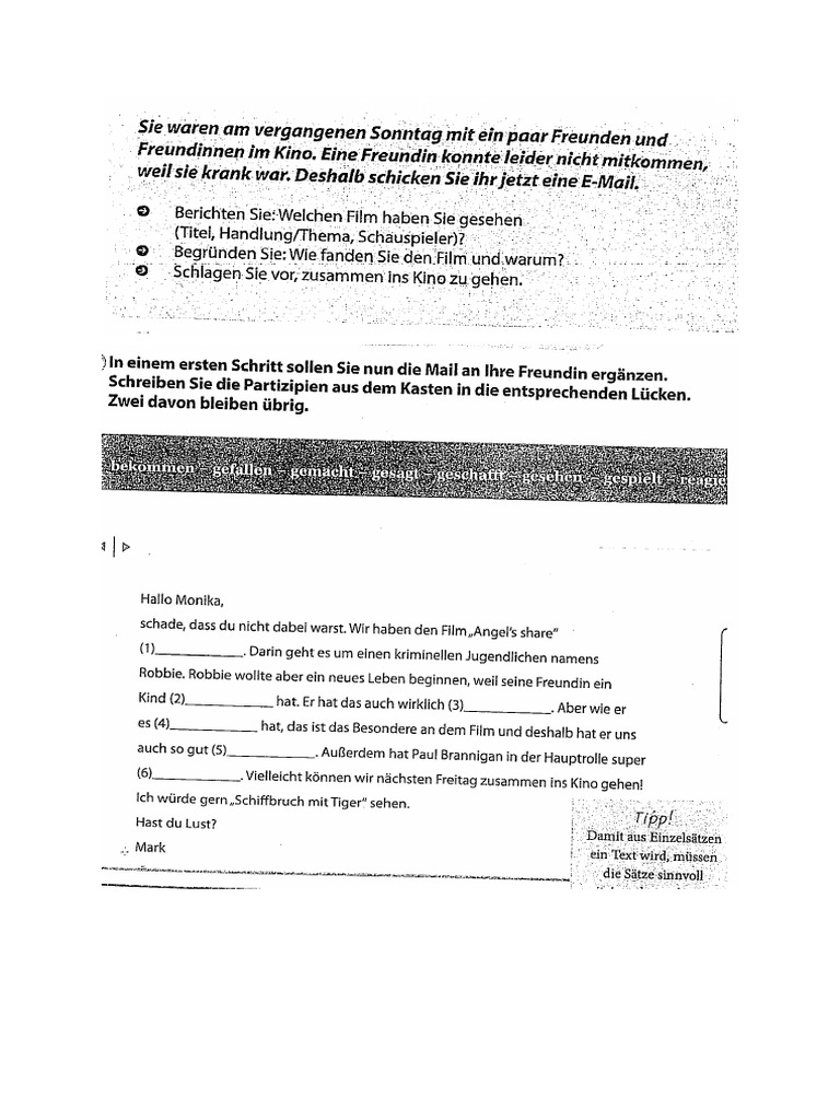 Aufgabe Zu Schreiben | PDF