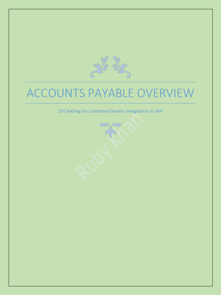Accounts Payable Configuration | PDF | Accounts Payable | Receipt