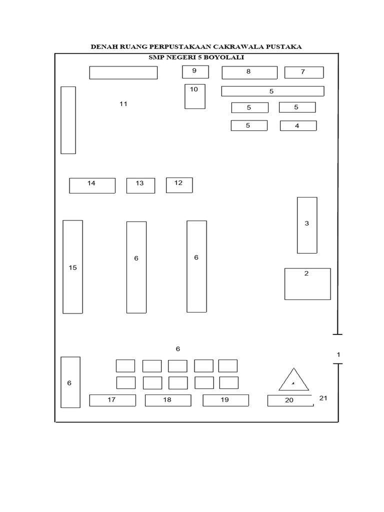 DENAH RUANG PERPUSTAKAAN CAKRAWALA PUSTAKA | PDF