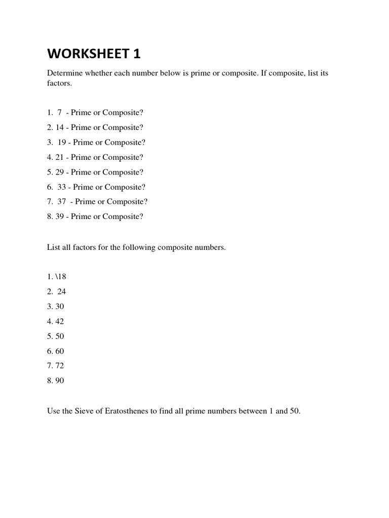 Worksheet 1 1 Pdf Teaching Methods And Materials