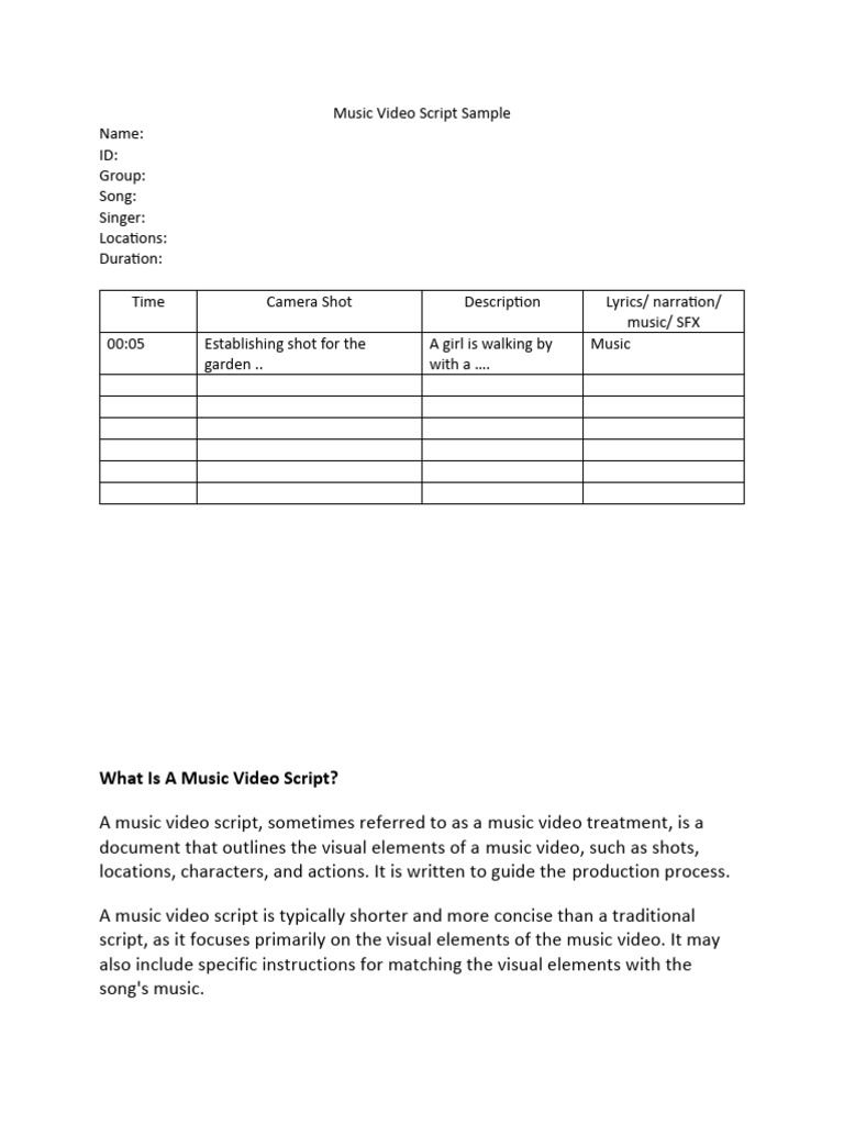 Script Instructions | PDF Script Instructions | PDF