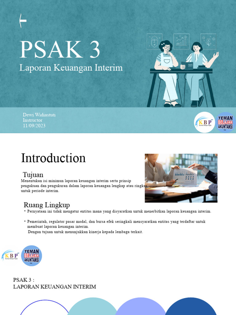 Laporan Keuangan Interim dan PSAK 3 | PDF