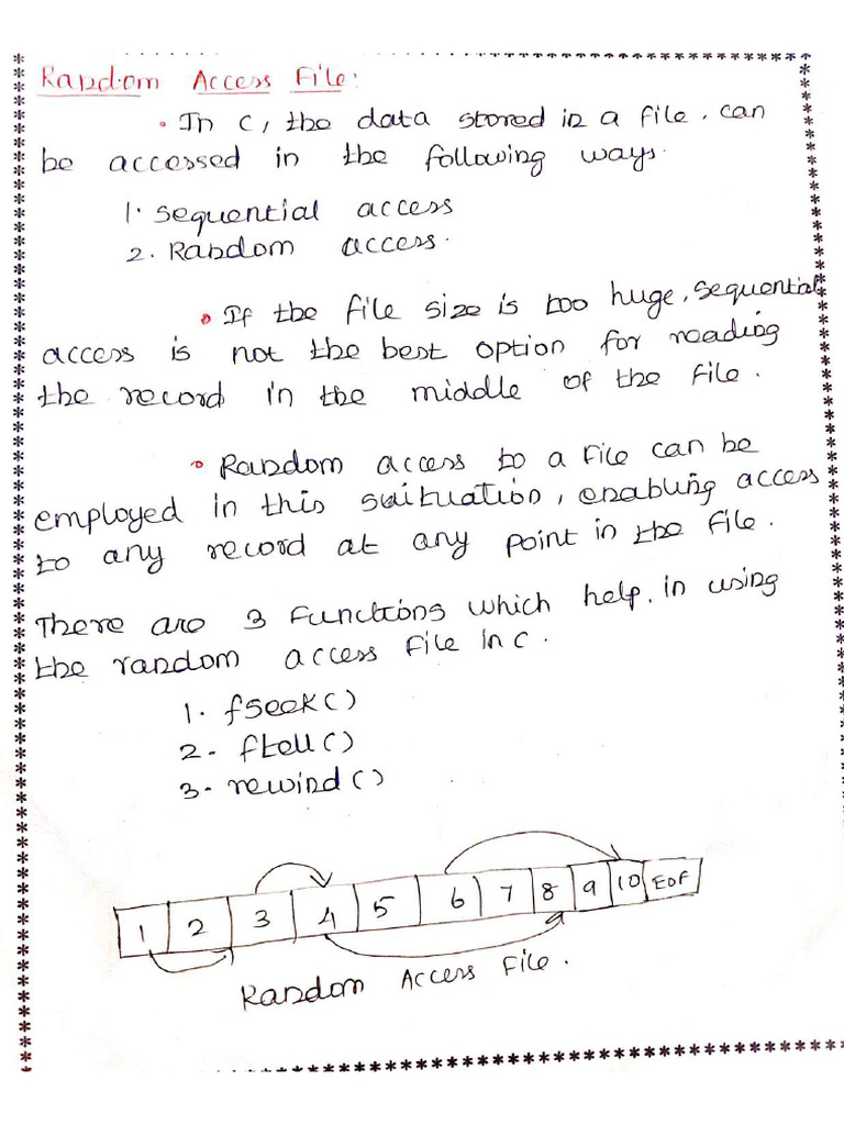 Random Access File U5 | PDF