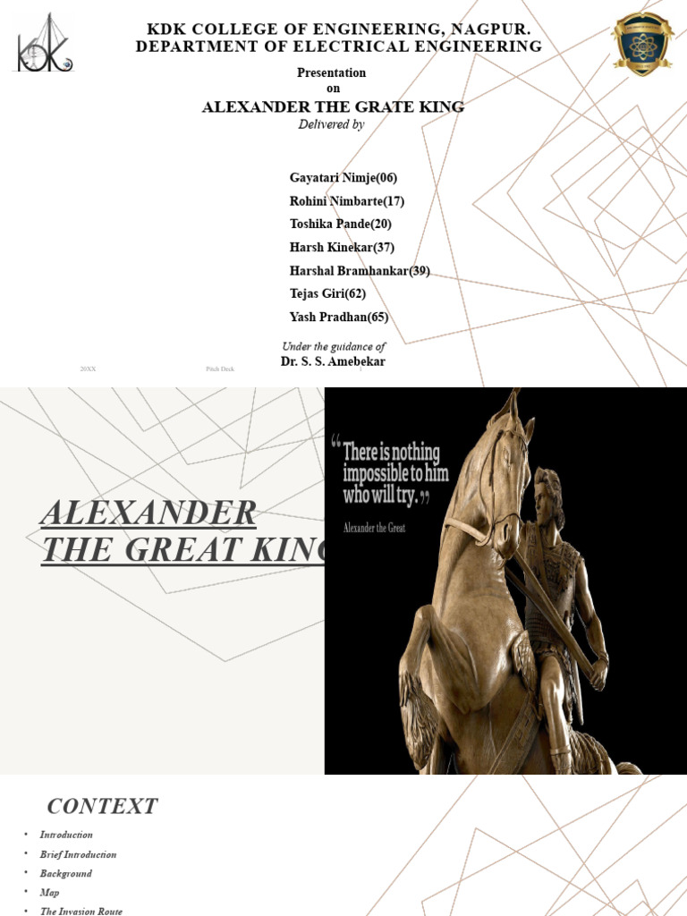 Alexander the great ppt | PDF | Alexander The Great | 1st Millennium Bc