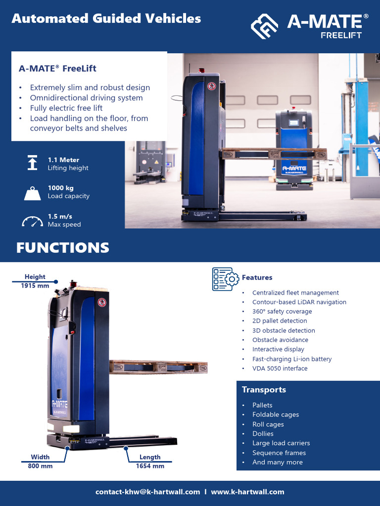 A MATE FreeLift - Product Flyer | PDF