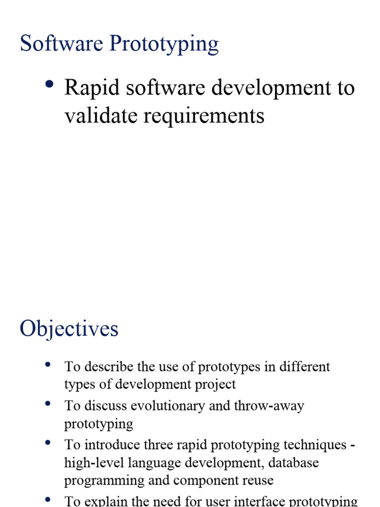 Software Prototyping | PDF | Software Prototyping | Prototype