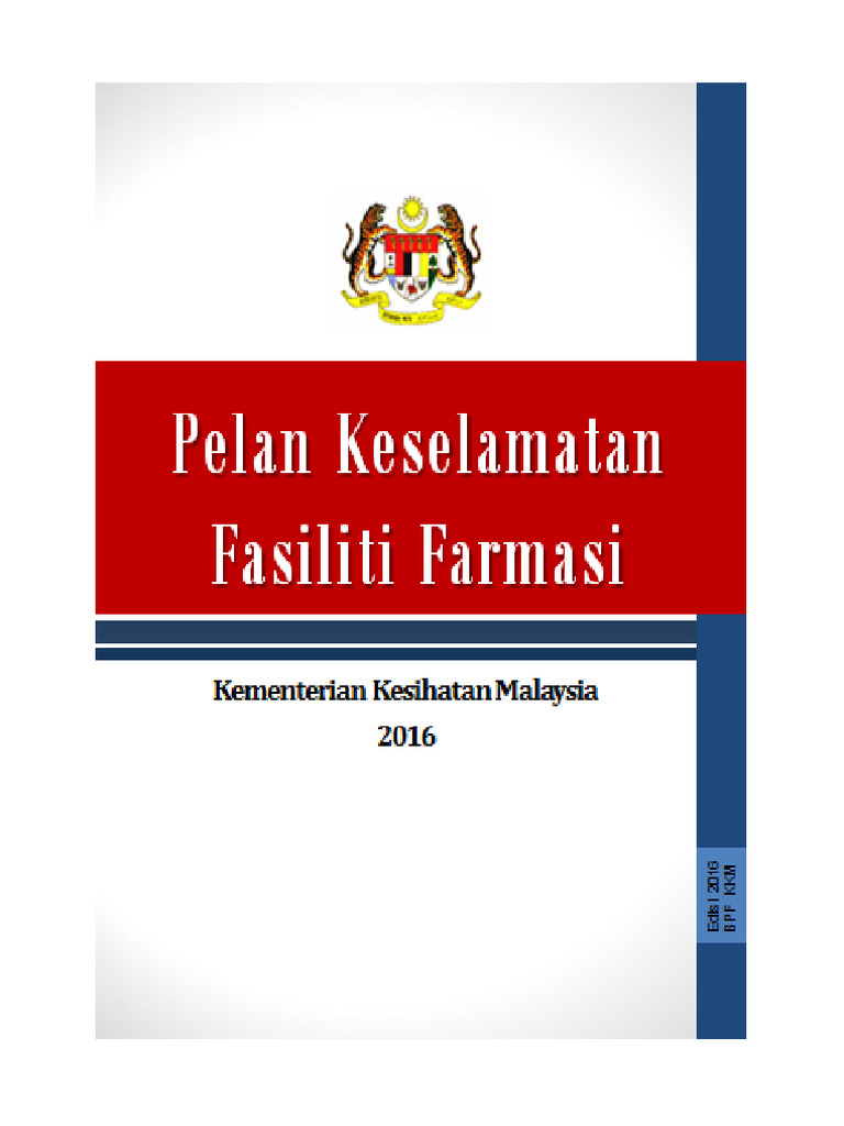 Pelan Keselamatan Fasiliti Farmasi KKM Edaran | PDF