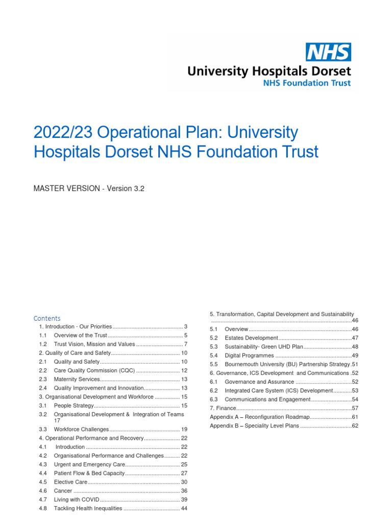 2022 23 Annual Plan Full v32 | PDF | Patient Safety | National Health ...