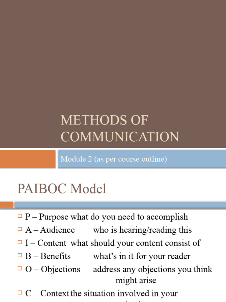 Communication - Module 2-Sentout - 170220 | PDF | Communication | Conversation