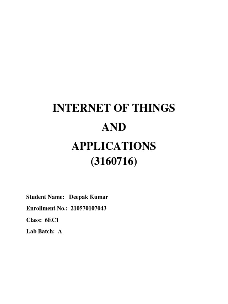 IOT exp 1 & 2 | PDF