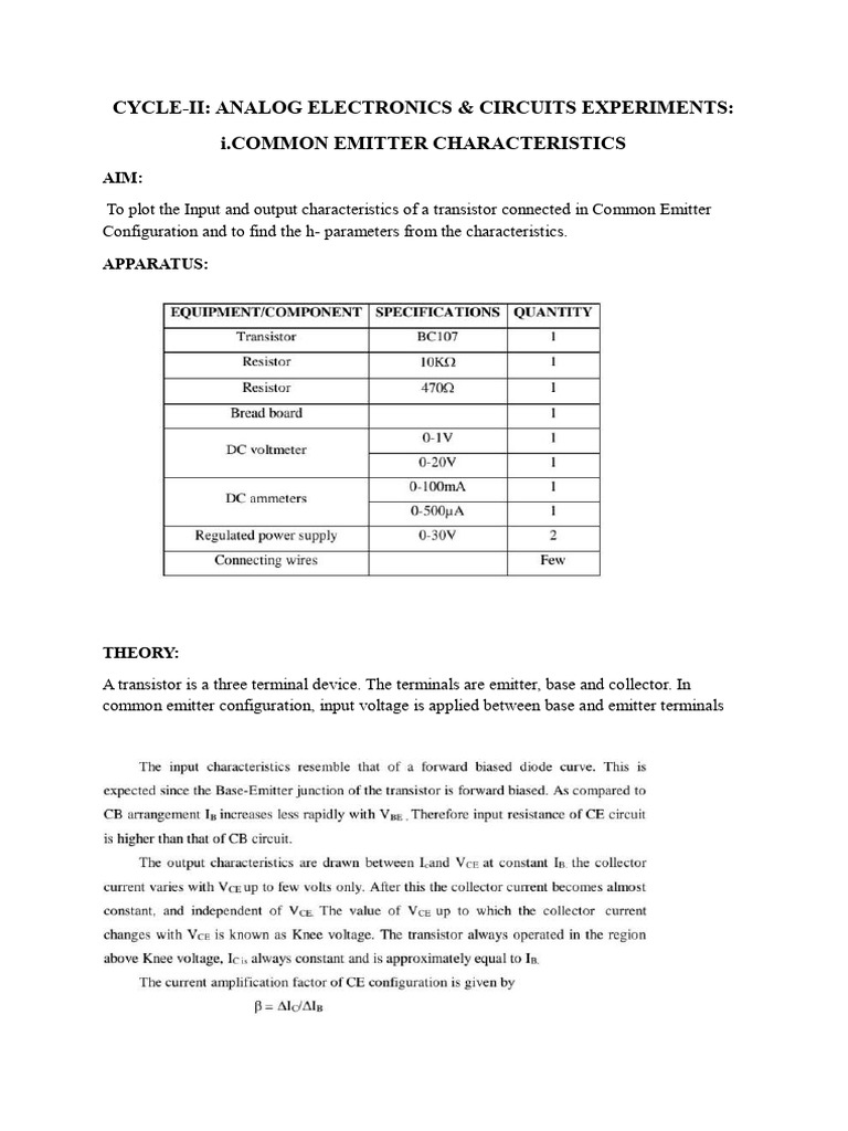 ecs cycle 2 | PDF | Amplifier | Field Effect Transistor