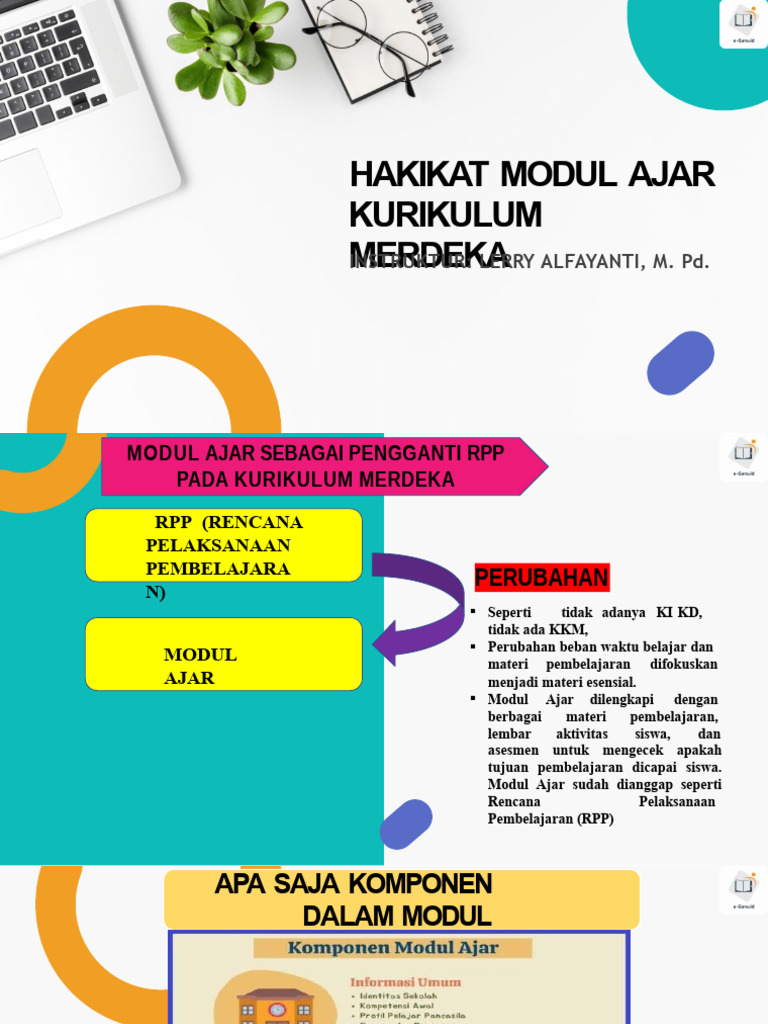 Komponen Modul Ajar Kurikulum Merdeka | PDF