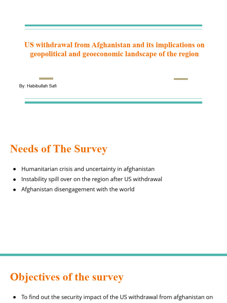 USA Withdrawal From Afghanistan and It's Implications | PDF ...