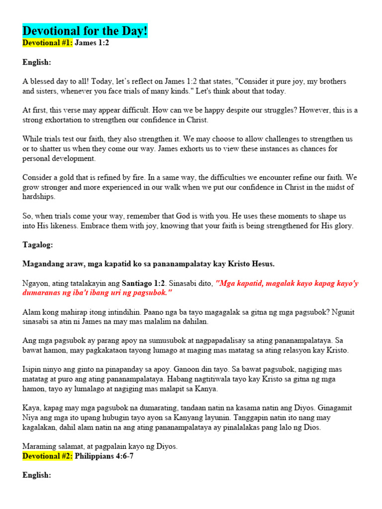 Devotional Script For Reels | PDF