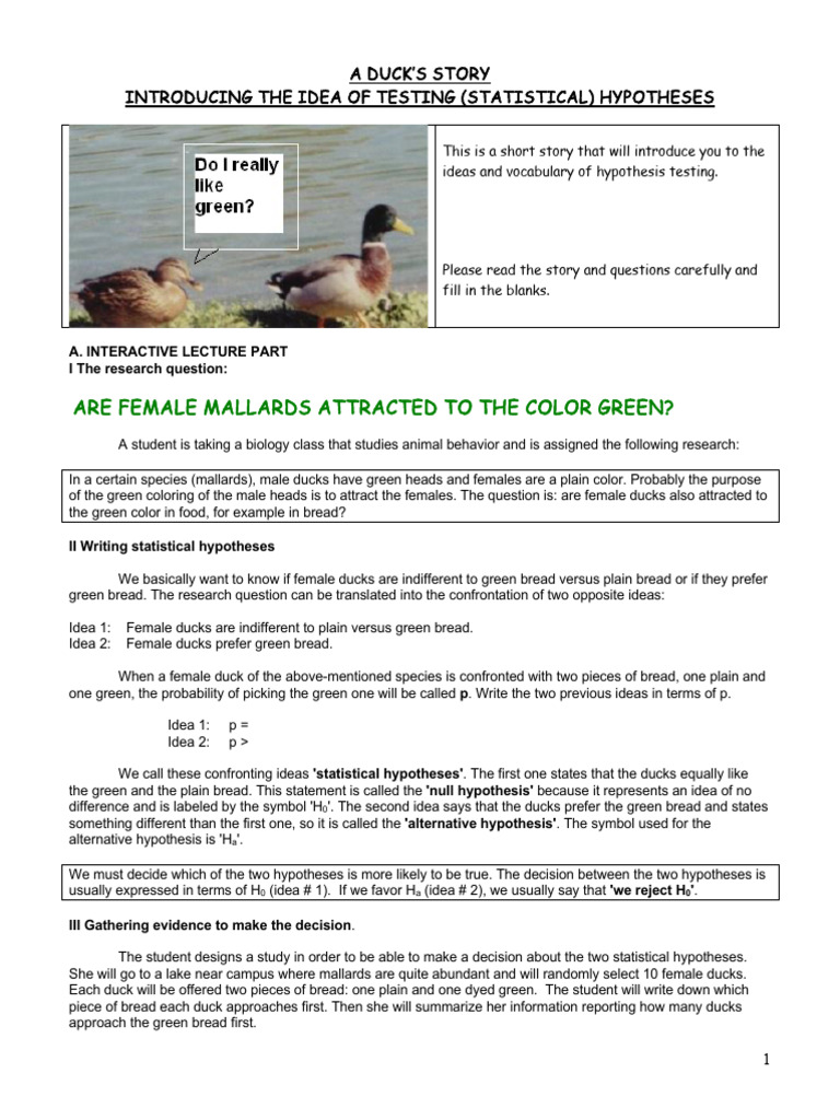 Hypothesis Testing Worksheet | PDF | P Value | Statistical Hypothesis ...