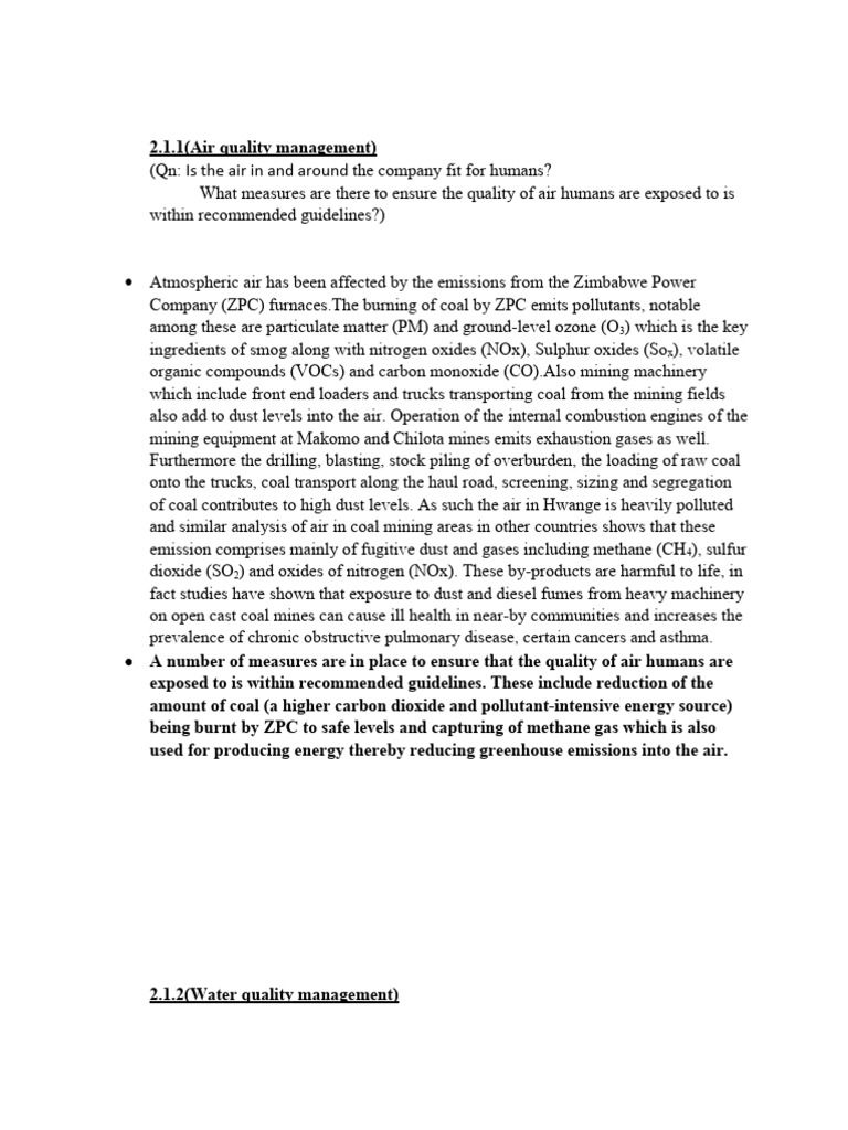 Air and Water Quality Management | PDF | Air Pollution | Water Pollution