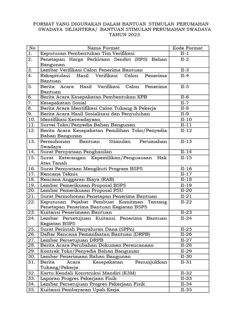 Revisi Format Bsps Sesuai Se No 14-Se-Dr-2022 | PDF | Pengelolaan ...