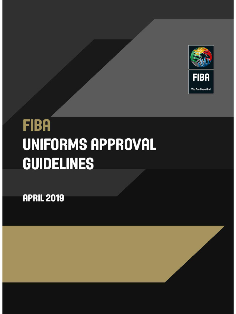 FIBA Uniforms Approval Guidelines - Apr2019 | PDF | Clothing | Dress Codes
